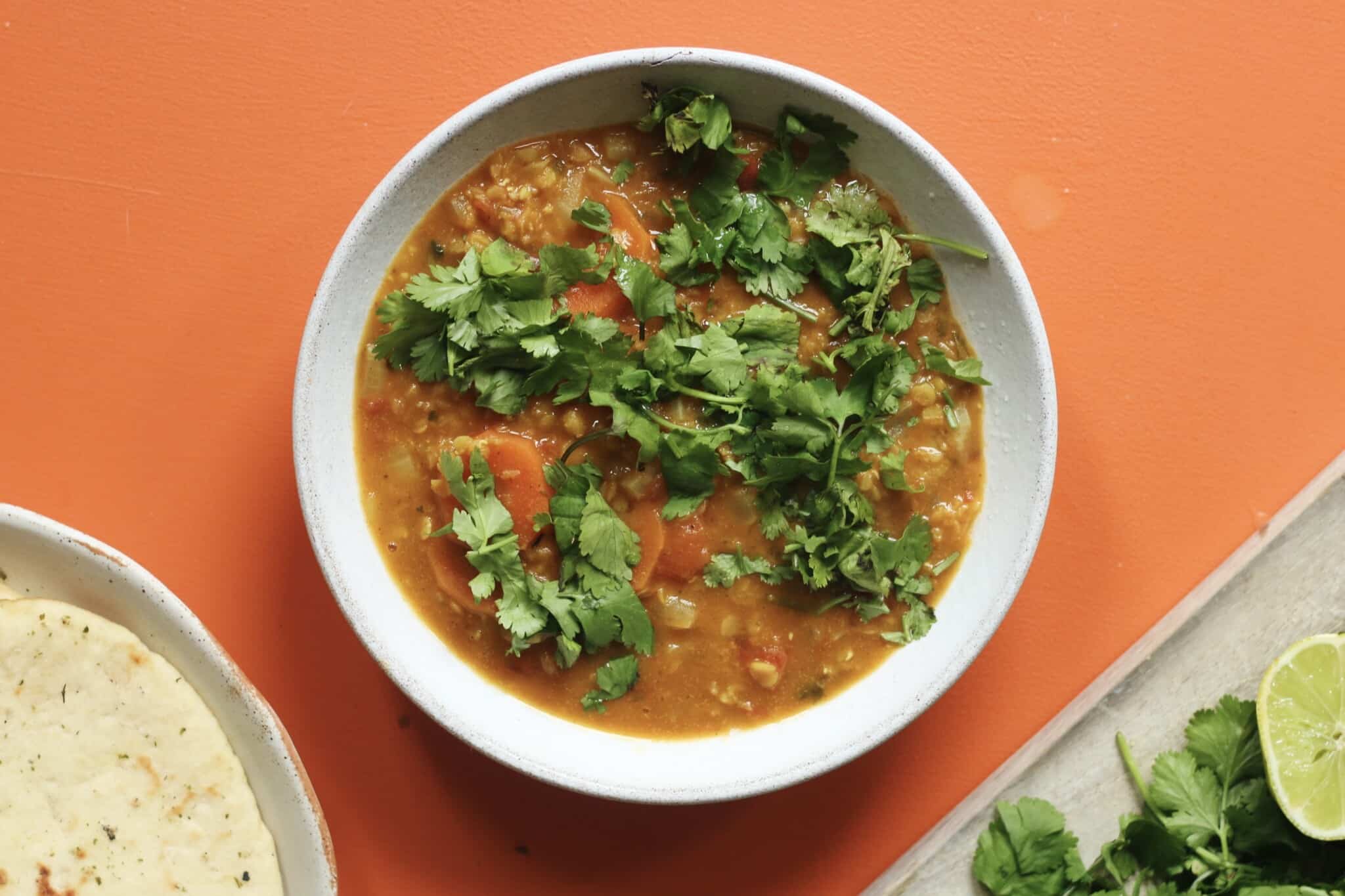 Easy Red Lentil Dahl with Coconut Milk – Beat The Budget
