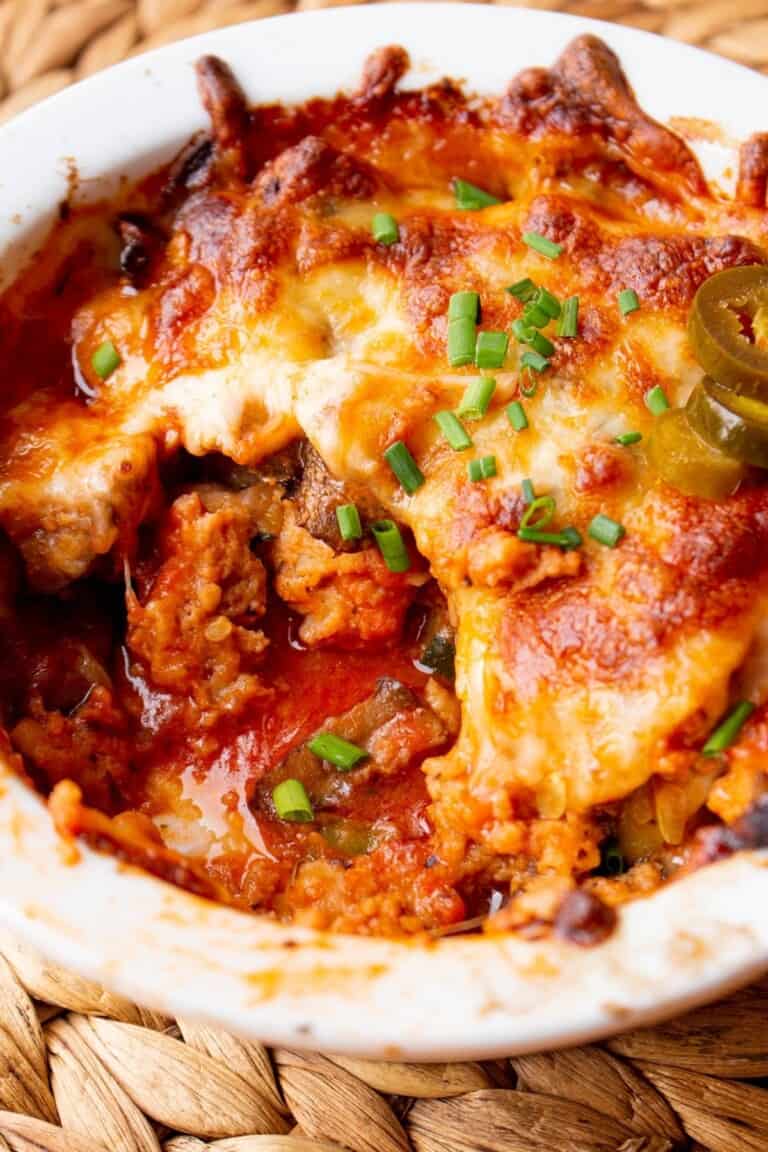 Healthy Crustless Pizza Bowl – Beat The Budget