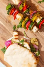 Halloumi Kebabs with Chilli Sauce – Beat The Budget