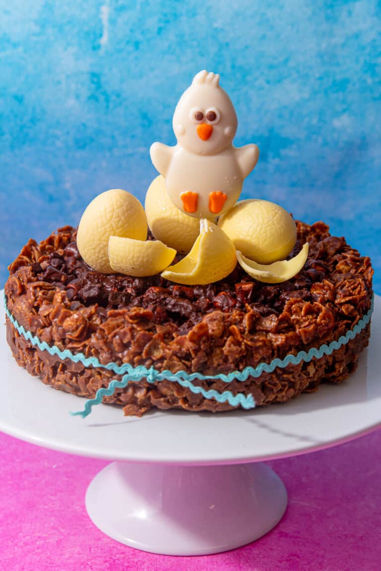 Giant Chocolate Cornflake Cake (Easter Cake) with Mini Eggs – Beat The ...