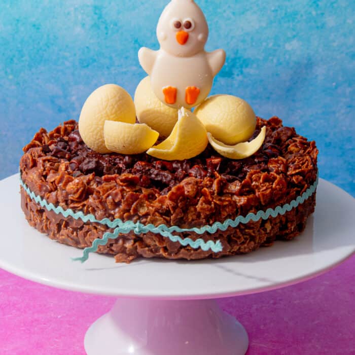 Giant Chocolate Cornflake Cake (Easter Cake) with Mini Eggs – Beat The ...