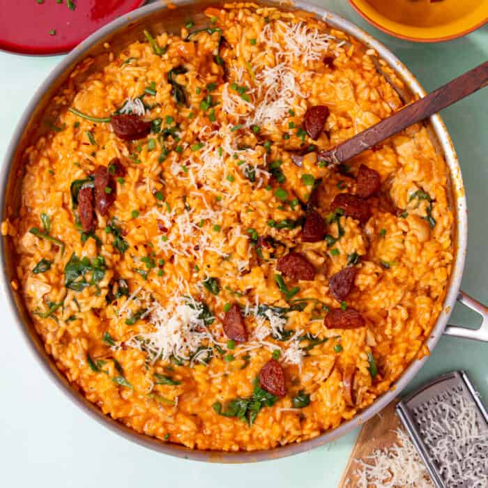 Easy Chicken and Chorizo Risotto – Beat The Budget