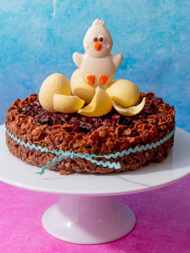 Giant Chocolate Cornflake Cake with Mini Eggs – Beat The Budget