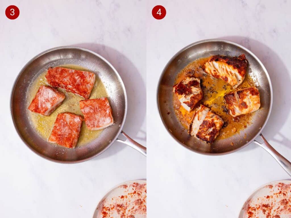 Perfect Pan Fried Cod Recipe (Garlic Butter & Crispy Skin) – Beat The ...