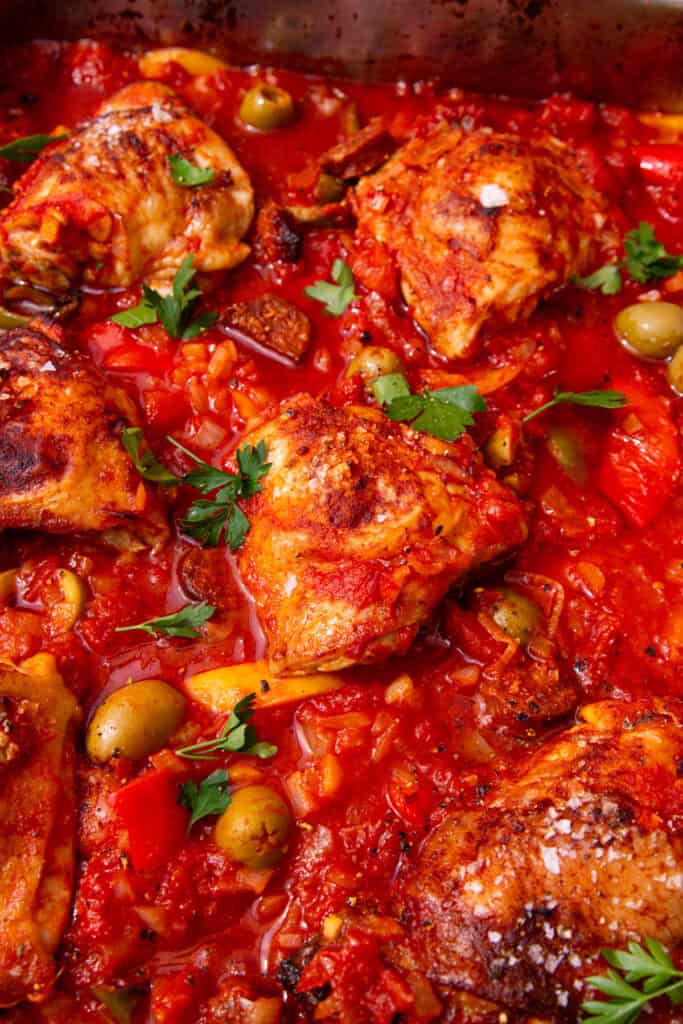 Easy Spanish Chicken Traybake (One Pan & Tangy) – Beat The Budget