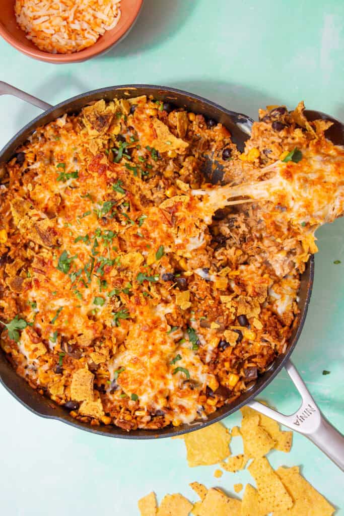 Southwest Ground Turkey and Rice Skillet (30 minutes!) – Beat The Budget