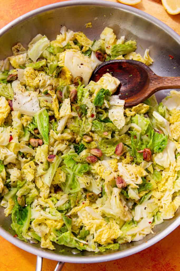 Easy Sauteed Savoy Cabbage (no boiling necessary!) – Beat The Budget