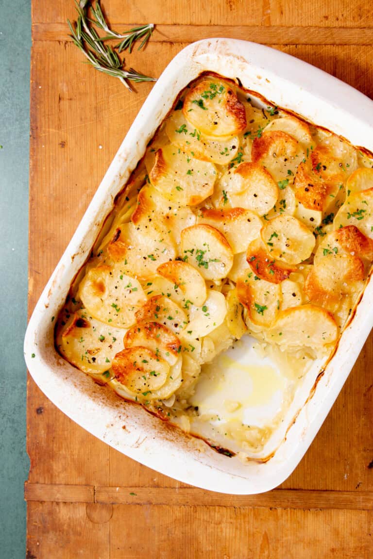 Delicious Boulangere Potatoes (with chicken stock) – Beat The Budget