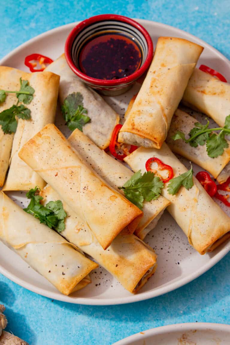 Easy Air Fryer Spring Rolls {Crispy and Homemade!} – Beat The Budget