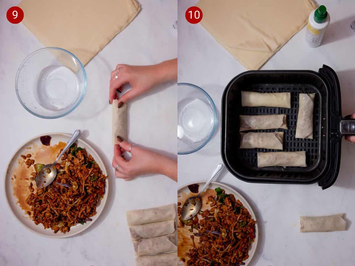 Easy Air Fryer Spring Rolls {Crispy and Homemade!} – Beat The Budget