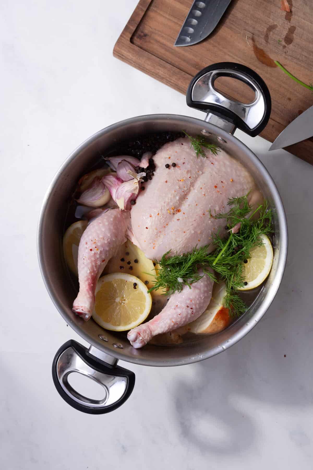 How To Boil A Whole Chicken {Tender results} – Beat The Budget