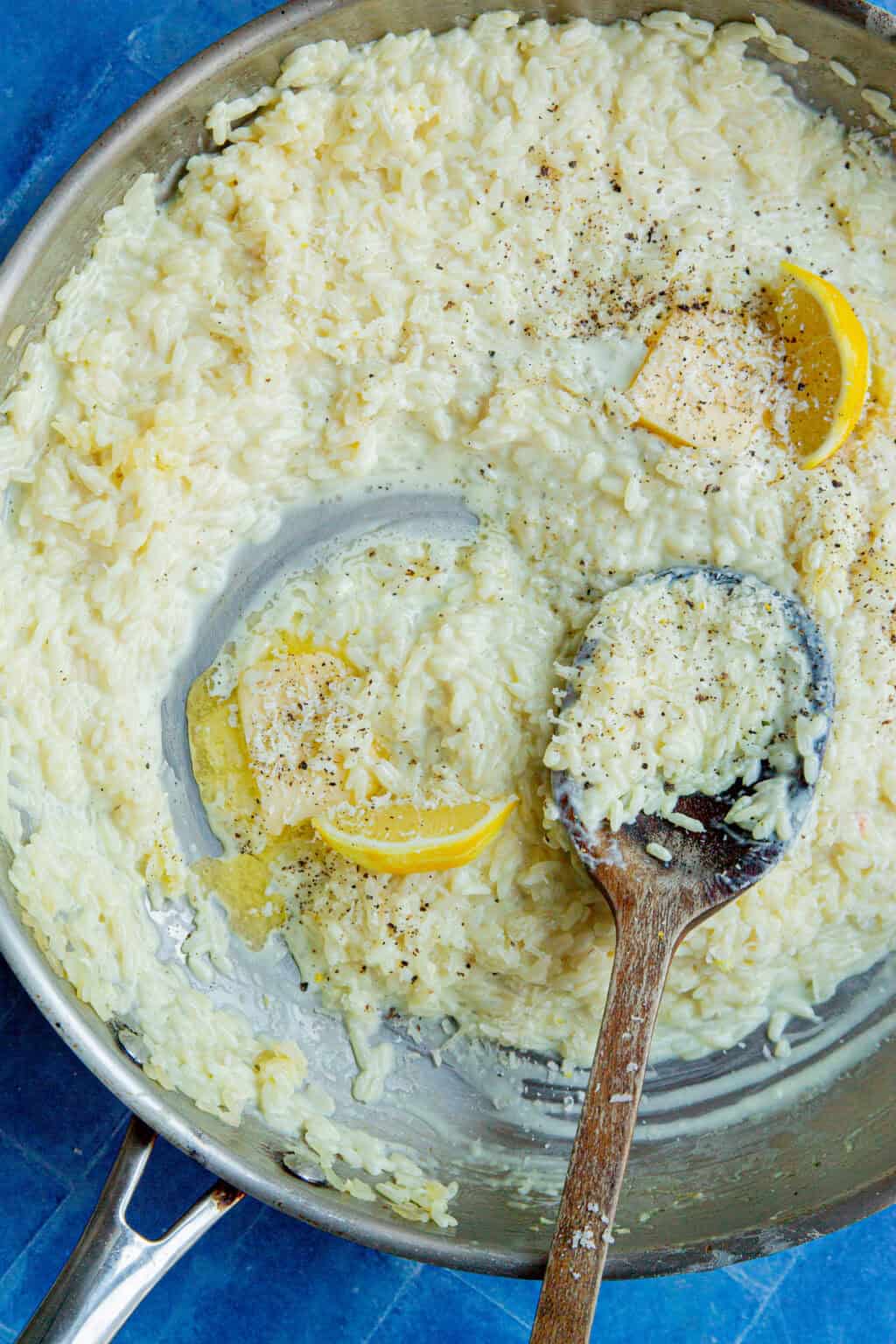 Creamy Rice with Garlic & Parmesan {Risotto Style} – Beat The Budget