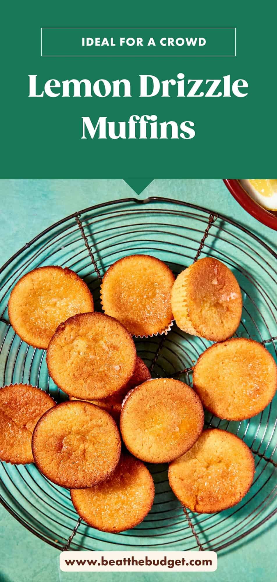 Moist Lemon Muffins with Lemon Drizzle – Beat The Budget